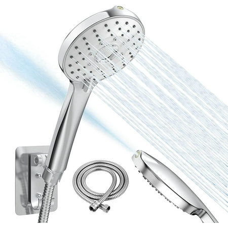 High Press Shower Head, Handheld Shower Head with 5-Setting ...