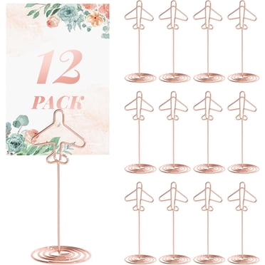 HOHIYA Gold Metal Table Number Holders Stands for Weddings & Banquets ...