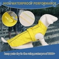 Waterproof Dog Raincoat with Reflective Strip, Lightweight Pet Rain ...