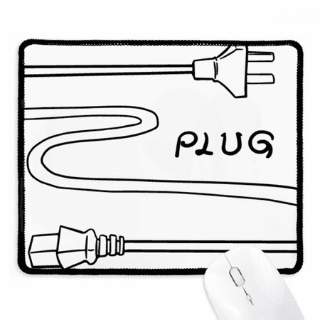 Double Hole Plug Line Hand-drawing Mousepad Stitched Edge Mat Rubber ...