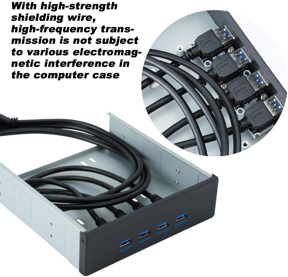 Optical Disk Driver Front Panel, 20Pin 4-Port USB 3.0 Hub Optical Disk ...