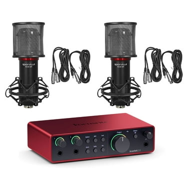 Focusrite Scarlett Solo Studio 4th Gen Recording Interface+Mic+Stand ...