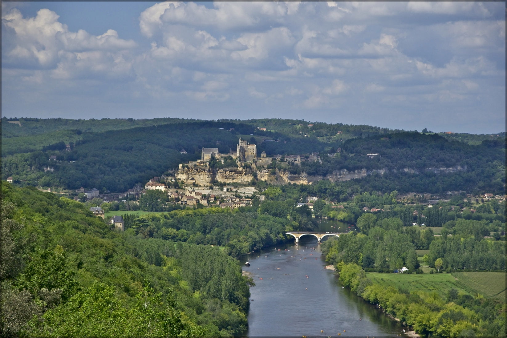 24"x36" Gallery Poster, Castle and village of Beynac, the Dordogne ...