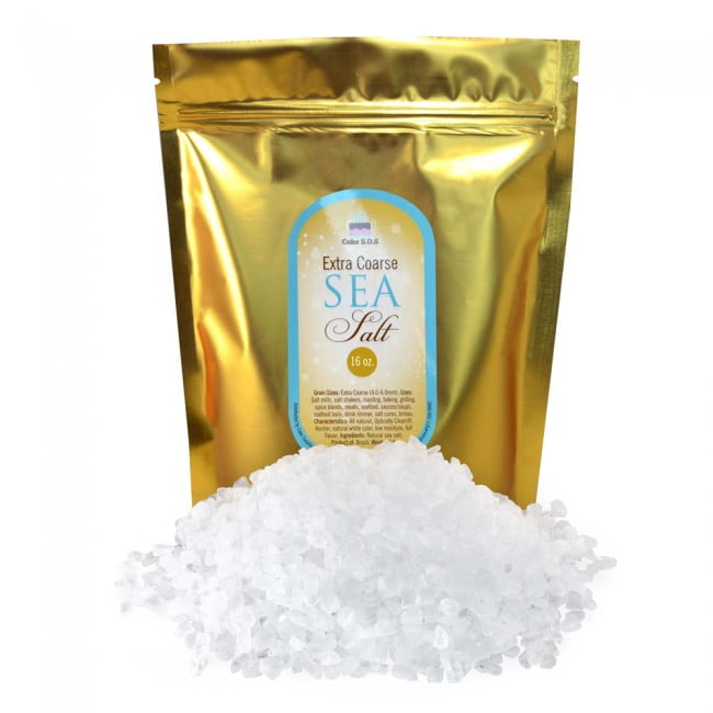 Premium Atlantic Sea Salt, Extra Coarse Grain 1 lb. - Walmart.com