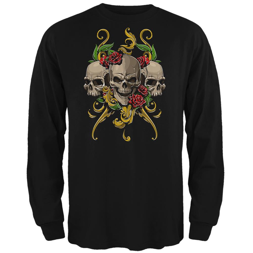 Skulls and Roses Mens Long Sleeve T Shirt | Walmart Canada