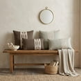 Boho, Handmade Gray Luxury Throw Pillow Covers 18"x18" | Modern Linen ...