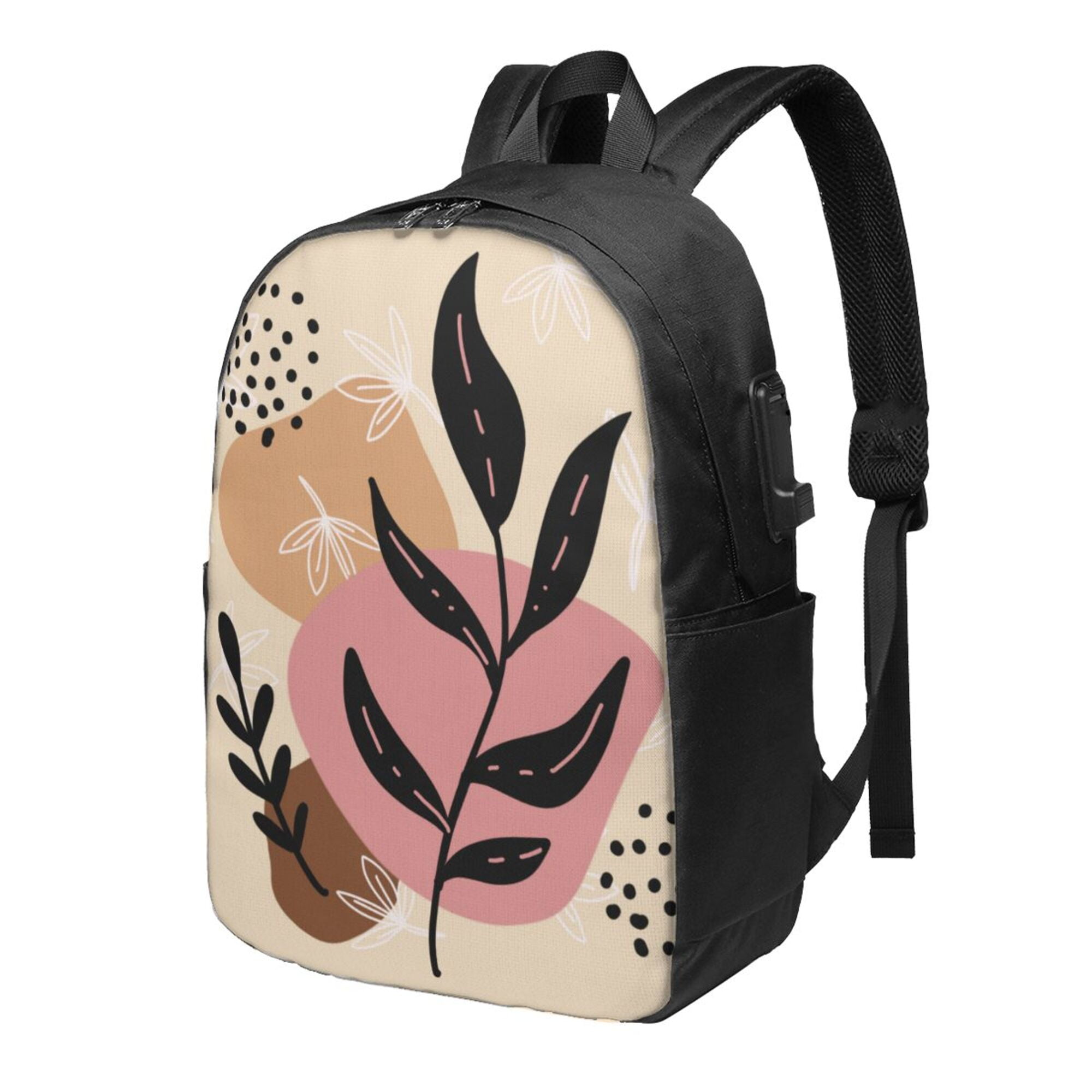 YFYANG 17" Laptop Backpack, Plants，leaf Fashion Travel Work Backpack ...