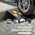 KFFKFF Rubber Curb Ramp Driveway Ramp for Curb 3.7" Rise 39.4" Wide ...