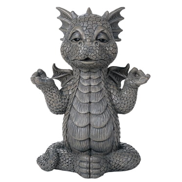 Garden Dragon Peeing Dragon Decorative Garden Accent Sculpture Stone ...