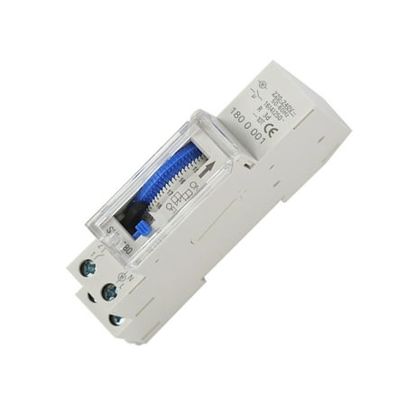 Wweixi ABS 24 Hours Mechanical Programmable Din Rail Timer Switch Relay ...
