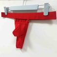 COSFO Bulge Pouch Mens Thongs Mesh Red G-String Sport Classic Fit ...