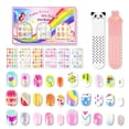 Aliver 144-Piece Fake Press-On Nails for Kids, Cute Nail Art Decoration ...