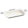 Rectangular Dinner Plates,9.6×5.7 Inch Platters for Steak, Pasta, Salad ...