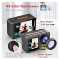 Action Camera Removable Filter 6 Lens 5K 30FPS 4K 60FPS 48MP Dual ...