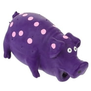 2 Pack Squeaky Pig Dog Toys, Durable Rubber, Latex Interactive Squeak ...