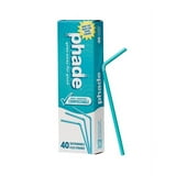 Phade Blue Flex Sustainable Compostable Straws 40 Count - Walmart.com