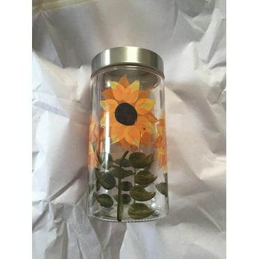 Grant Howard 39517 72 Ounce X Large Hand Painted Sunflower Round ...