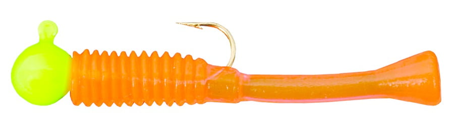 Cubby Mini-Mite Freshwater Fishing Jig, Green Chartreuse/Orange, 1.5 ...