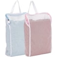 2Pcs Hanging Mesh Laundry Bags for Delicates 12x17 Inch Lingerie Bags ...
