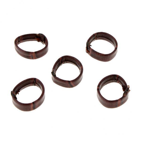 2-5pack 5 Pieces PU Leather Loop Retainer Replace 24mm Dark Brown 2 Pcs ...