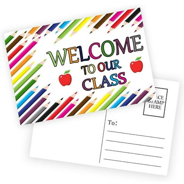 WaaHome 30pcs Welcome To Class Postcards for Students & Teachers, 4"X 6 ...
