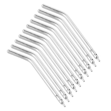 Qiilu 50Pcs Autoclavable Metal Nozzles Tips Tube for 3 Way Dental Air ...