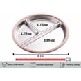 3Pack Stainless Steel Kids Plates,Divided Toddler Plates with Removable ...