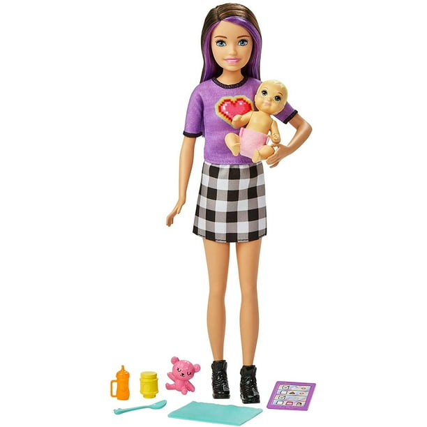 Barbie Skipper Babysitters Inc. Doll & Accessories Set con 9-in / 22.86 ...