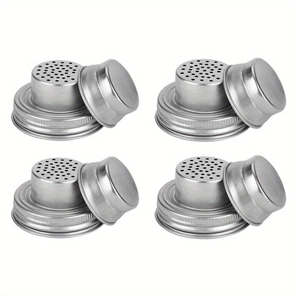 Click here for Bamboohart 4pcs Stainless Steel Mason Jar Shaker L... prices