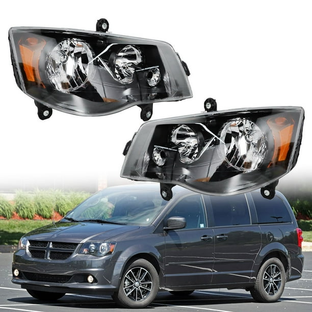 labwork Headlight Assembly Headlamps Black Housing Driver & Passenger ...