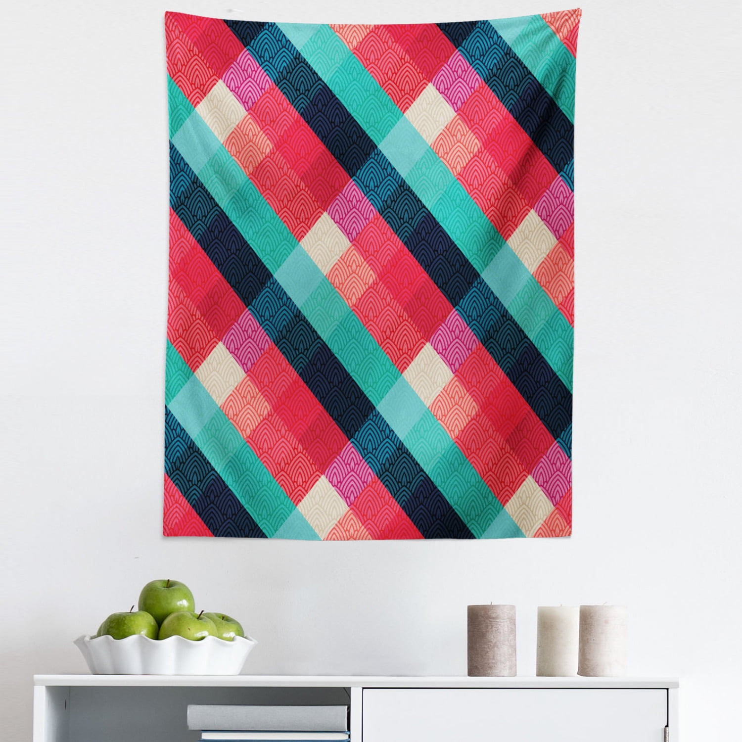 Irish Tapestry, Vivid Colored Digital Mage Celtic Forms Geometric ...