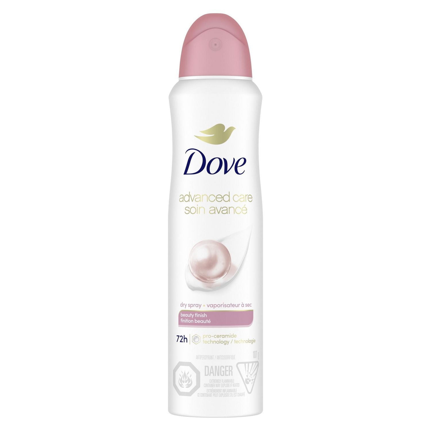 Dove Advanced Care Antiperspirant Deodorant Dry Spray Beauty Finish ...