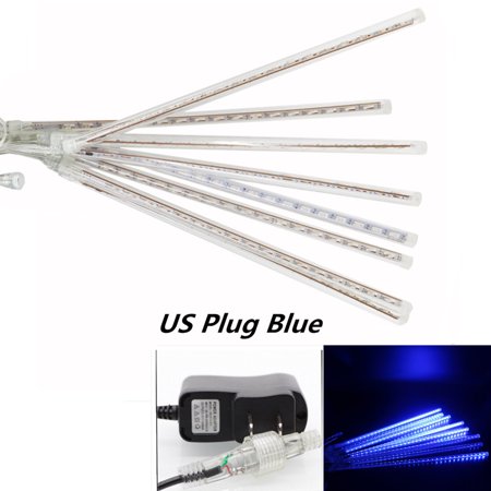 8-Tube 110V 30cm Waterproof LED Meteor Shower Rain Lamp Light Drop ...
