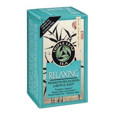 Triple Leaf Tea, Relaxing, Herbal Tea, 20 Tea Bags, Caffeine-Free ...