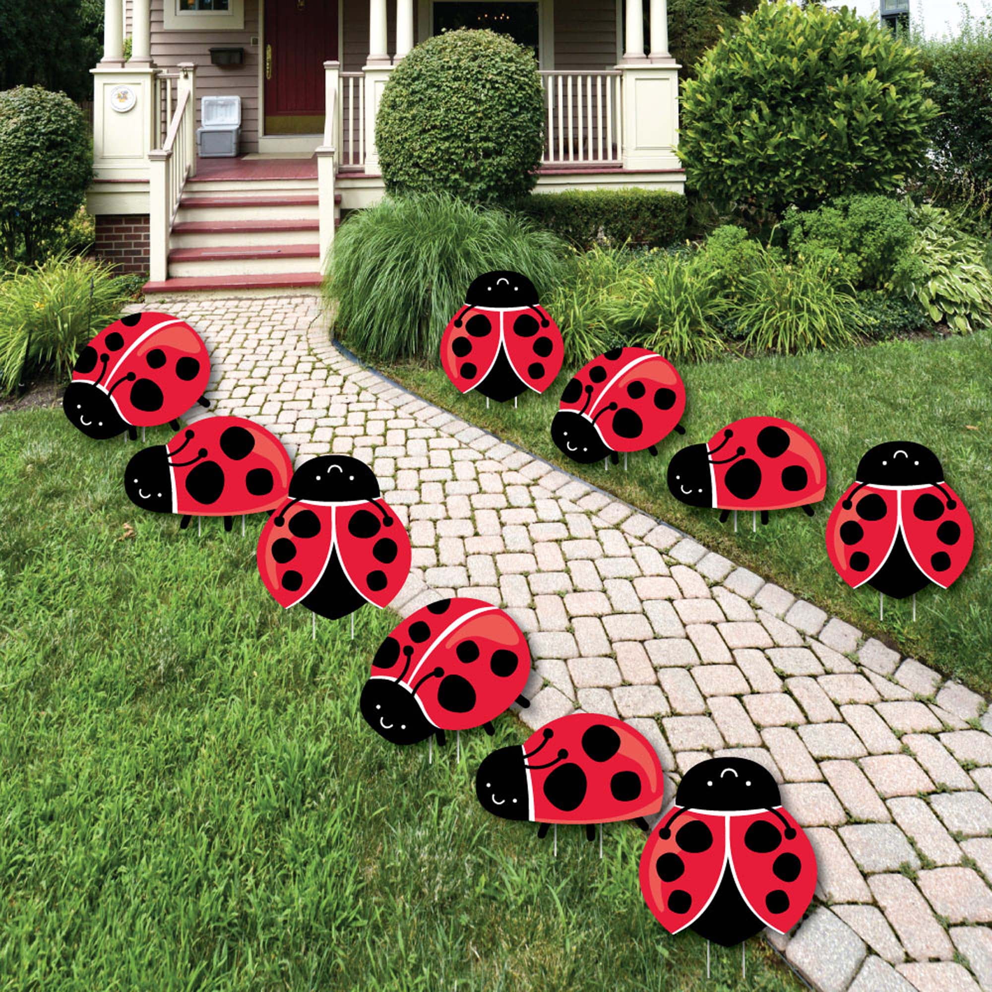 Big Dot of Happiness Happy Little Ladybug - Lawn Decorations - Outdoor ...