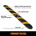 Pinypikaka 3.3FT/6FT Rubber Speed Bump, 1/2 Pack Speed Bumps, 2 Channel ...
