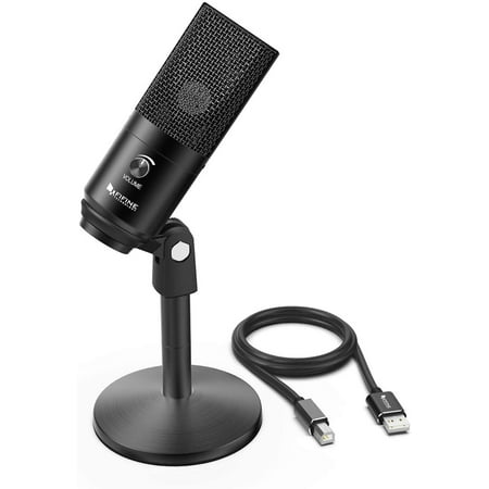 USB Microphone, 3.5mm Headphone Jack Condenser Desktop Microphone for ...