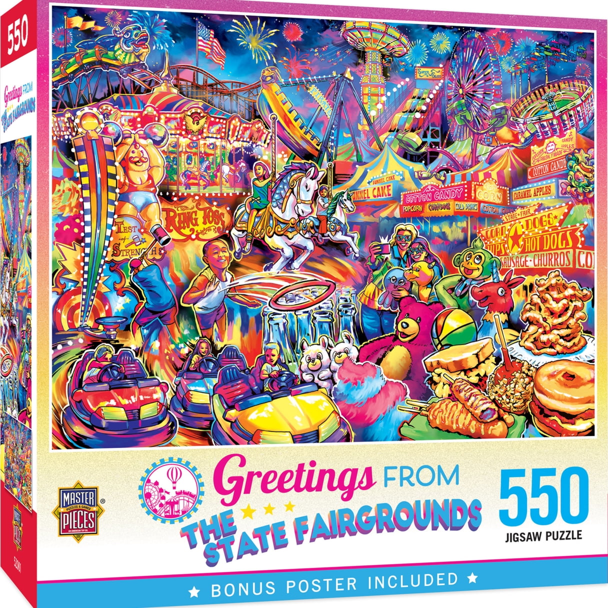 MasterPieces 550 Piece Jigsaw Puzzle - Greetings From The State ...