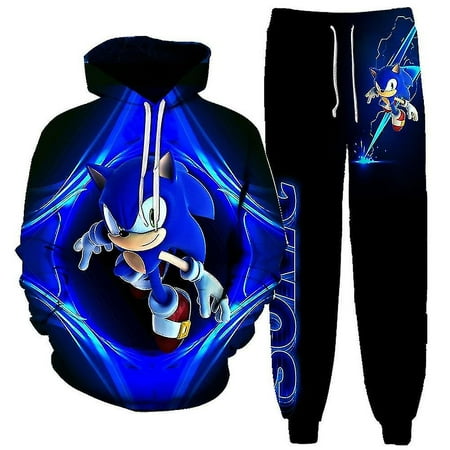 Sonic Kids 3d Printed Hoodies And Sweatpants 2 Piece Outfit Set Jogging ...