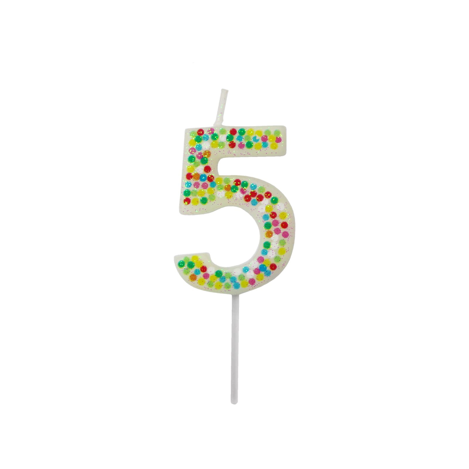 12 Pack: Confetti Number Birthday Candle by Celebrate It™ - Walmart.com