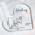 Acrylic Heart Progress Chart Decorative Mixed Color Table Art for ...