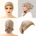Traditional Hijab Hat for Women Muslims Cap with Lace Flower Decors ...