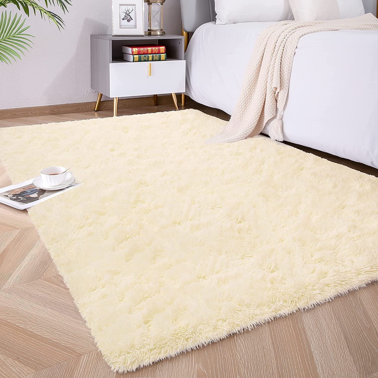 Soft Fluffy Area Rugs for Bedroom Kids Room Plush Shaggy Nursery Rug ...