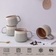 Ceramic Coffee Mugs Set of 4 | 12 oz Stoneware Coffee Cups | Lead-Free ...