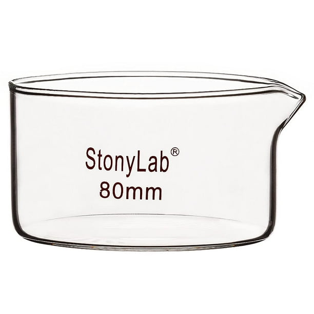 KSCD Crystallizing Dish with Spout and Heavy-Duty Rim, Borosilicate ...