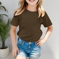 Big Girls Summer T Shirts Tops Casual Graphic Soft Round Neck Short ...