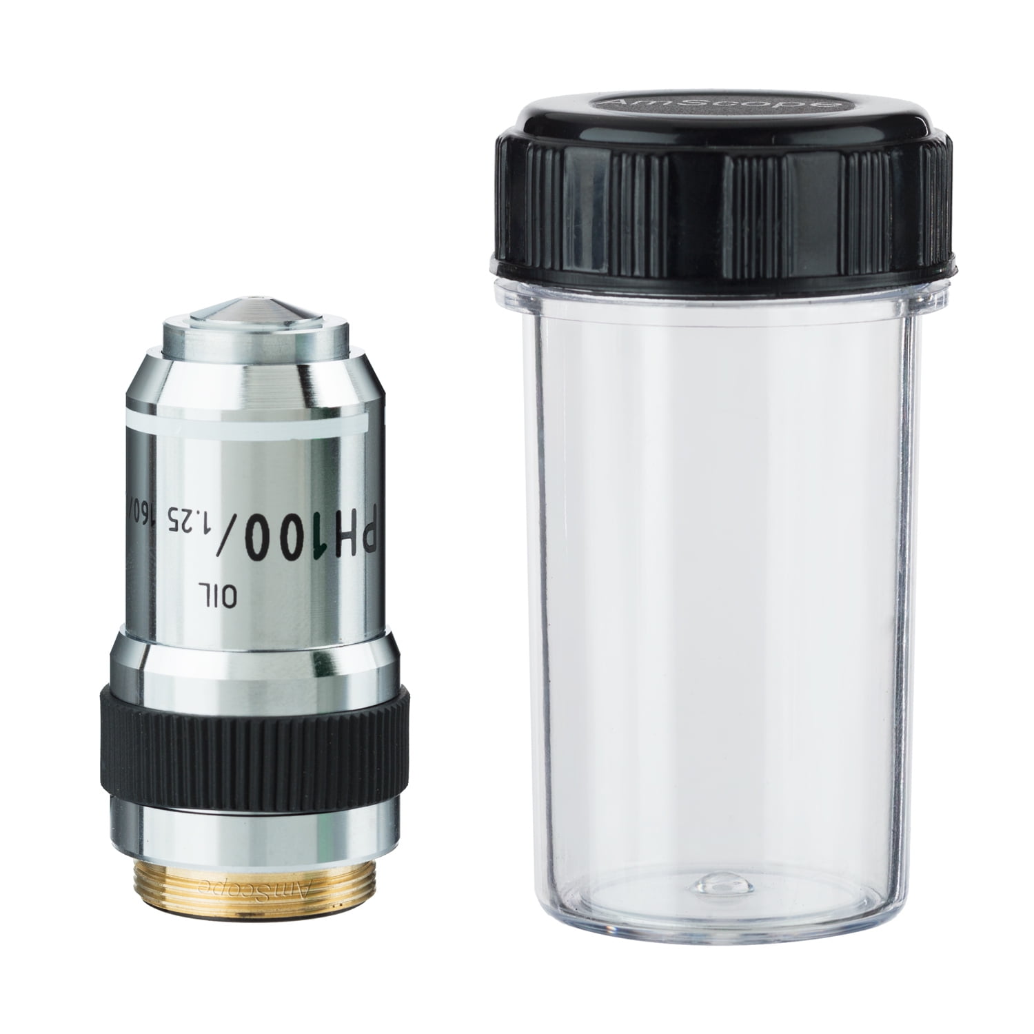 AmScope 100X (Oil) PH Achromatic Microscope Objective New - Walmart.com