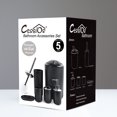 Cerbior 6 Piece Plastic Bathroom Accessories Set Soap Dispenser