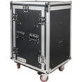 Sound Town 16U PA DJ Rack/Road ATA Case with 11U Slant Mixer Top, 20 ...
