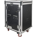 Sound Town 16U PA DJ Rack/Road ATA Case with 11U Slant Mixer Top, 20 ...